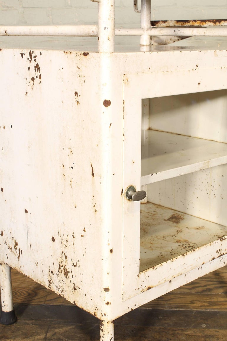 Antique Distressed Medical Storage Cabinet at 1stDibs