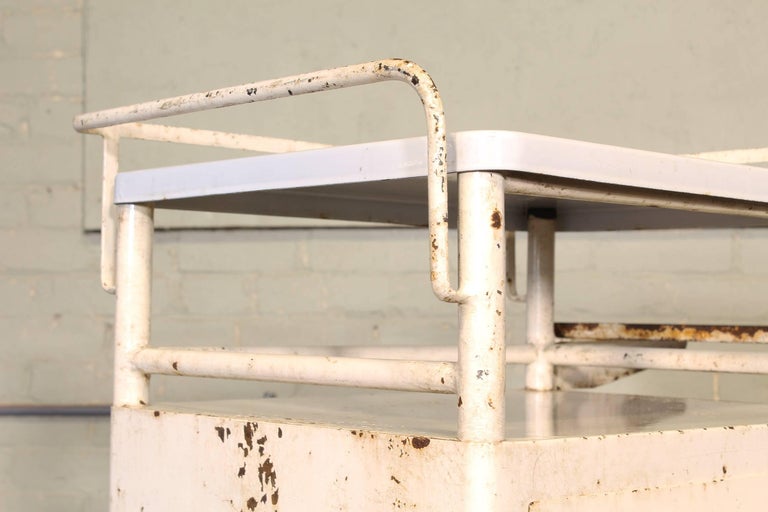 Antique Distressed Medical Storage Cabinet at 1stDibs