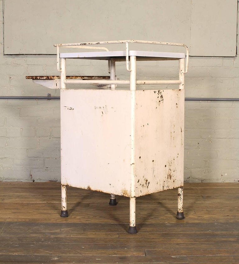 Antique Distressed Medical Storage Cabinet at 1stDibs