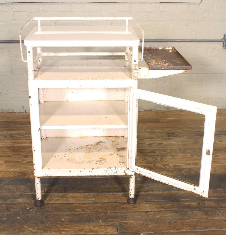 Antique Distressed Medical Storage Cabinet at 1stDibs