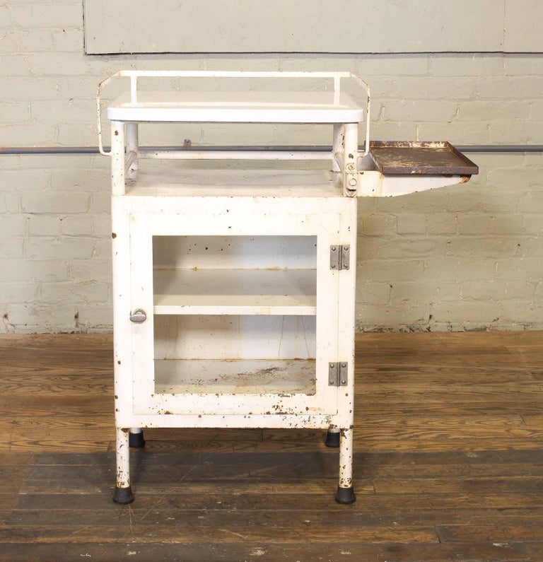 Antique Distressed Medical Storage Cabinet at 1stDibs
