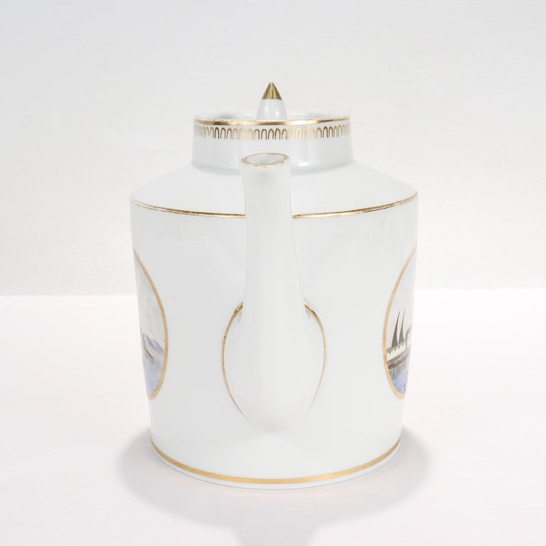 Antique Doccia Porcelain Italian Neoclassical Topographical Teapot For ...
