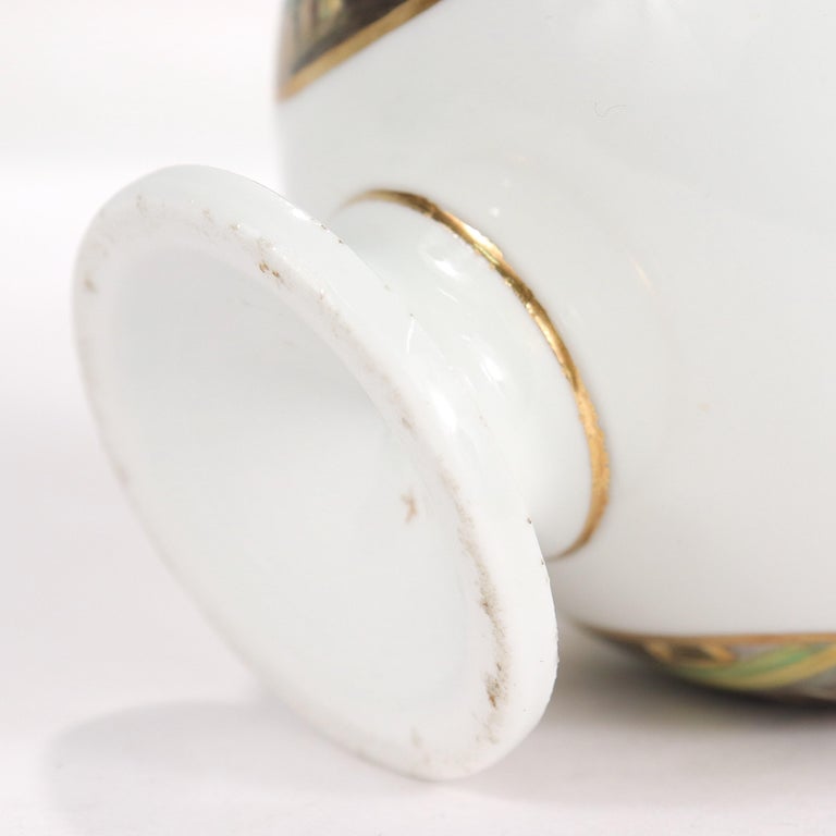 Antique Doccia Porcelain Italian Neoclassical Topographical Waste Bowl ...