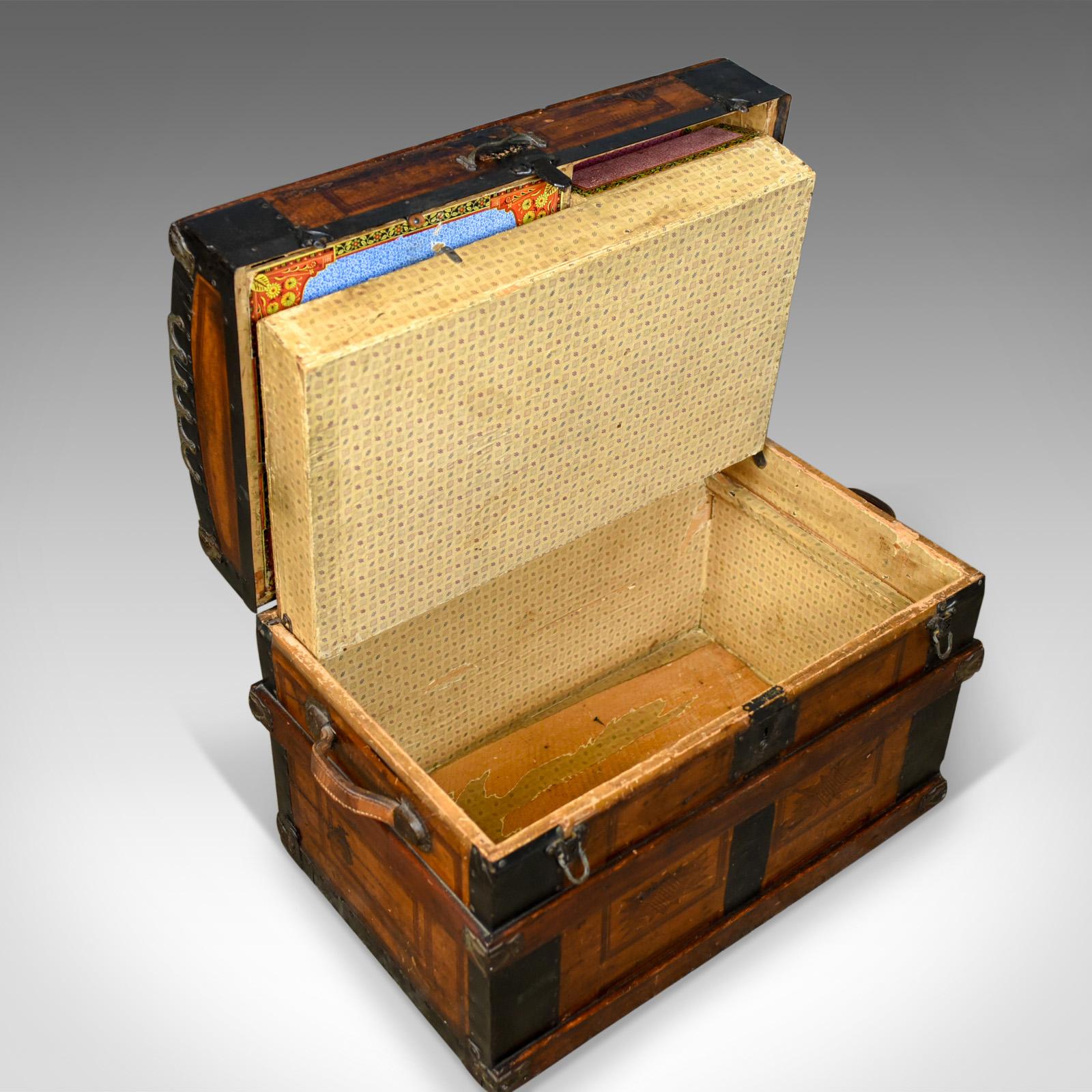 Antique Dome Topped Carriage Chest, English, Victorian, Trunk, 19th ...