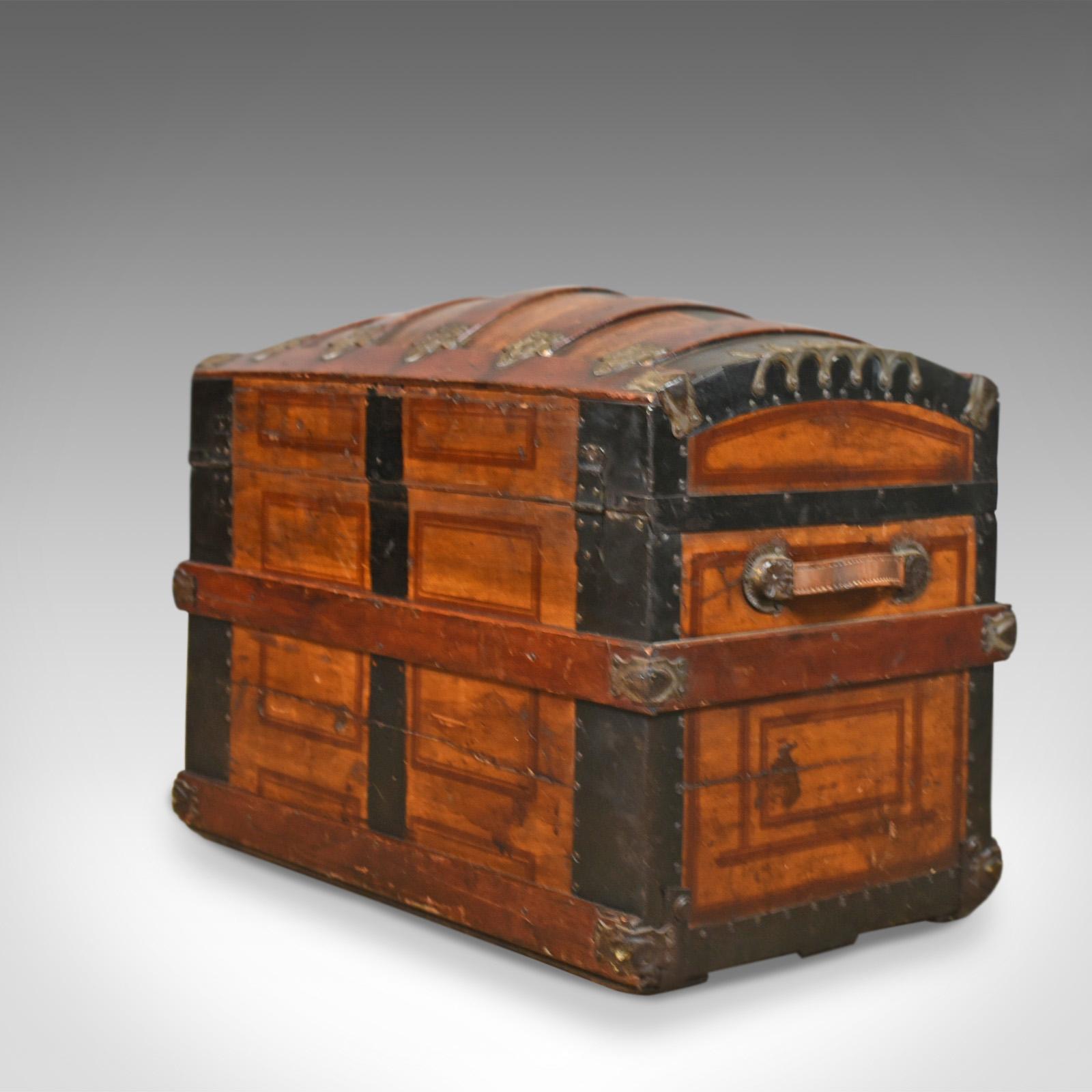 Antique Dome Topped Carriage Chest, English, Victorian, Trunk, 19th ...
