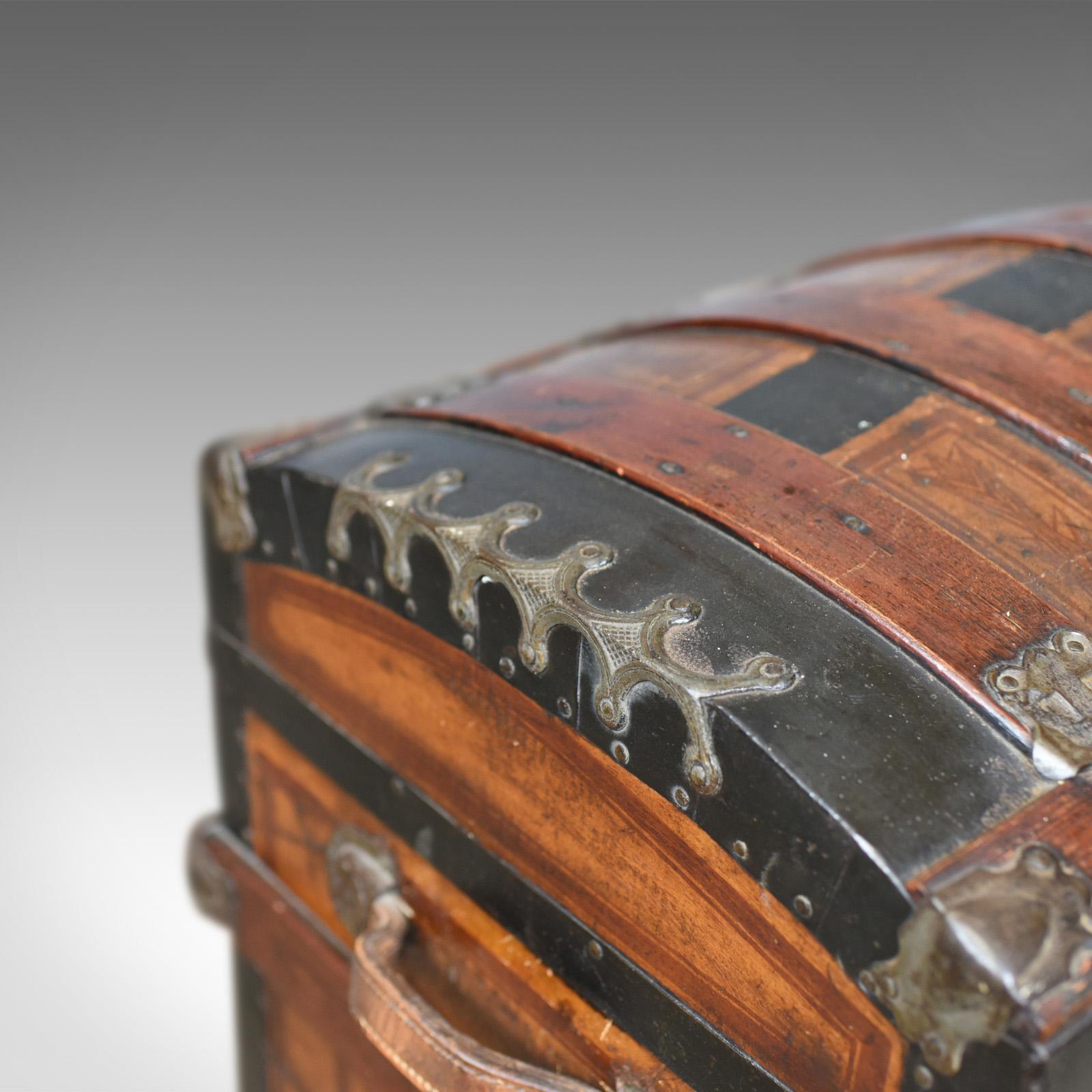 Antique Dome Topped Carriage Chest, English, Victorian, Trunk, 19th ...