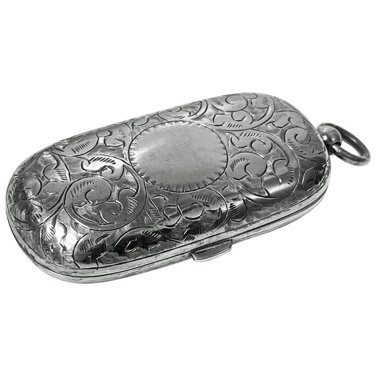 Antique Double Silver Sovereign Case, Birmingham 1903 Saunders and ...