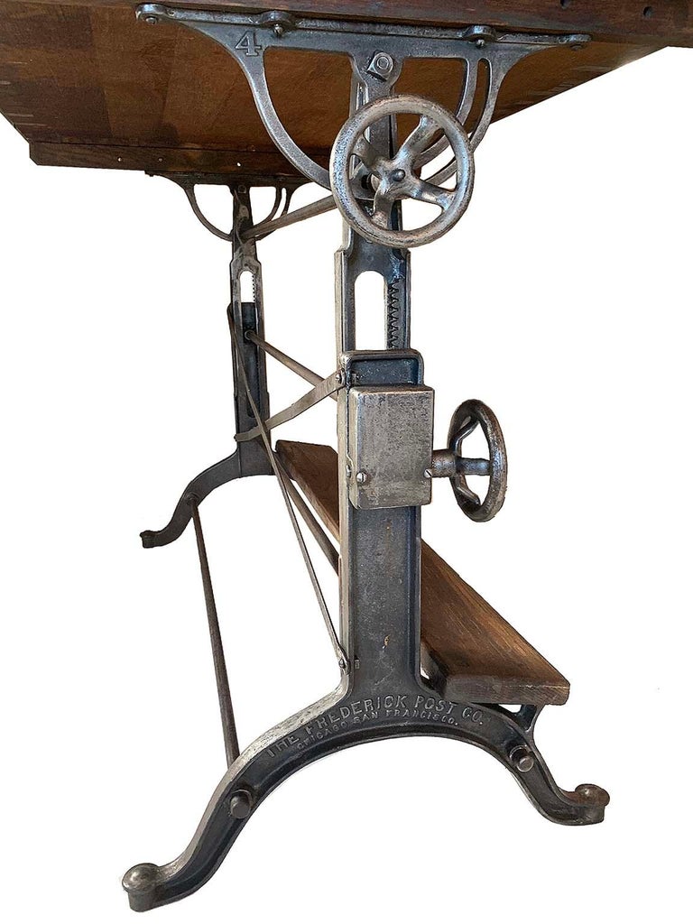 Antique Drafting Table /Desk Frederick Post Co. at 1stDibs | frederick ...