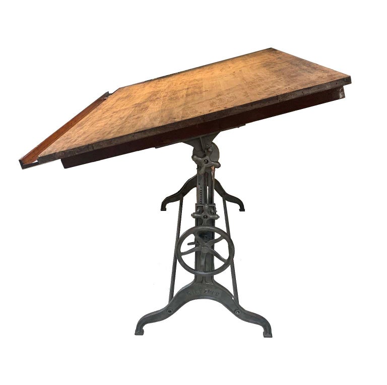 Antique Drafting Table Large at 1stDibs