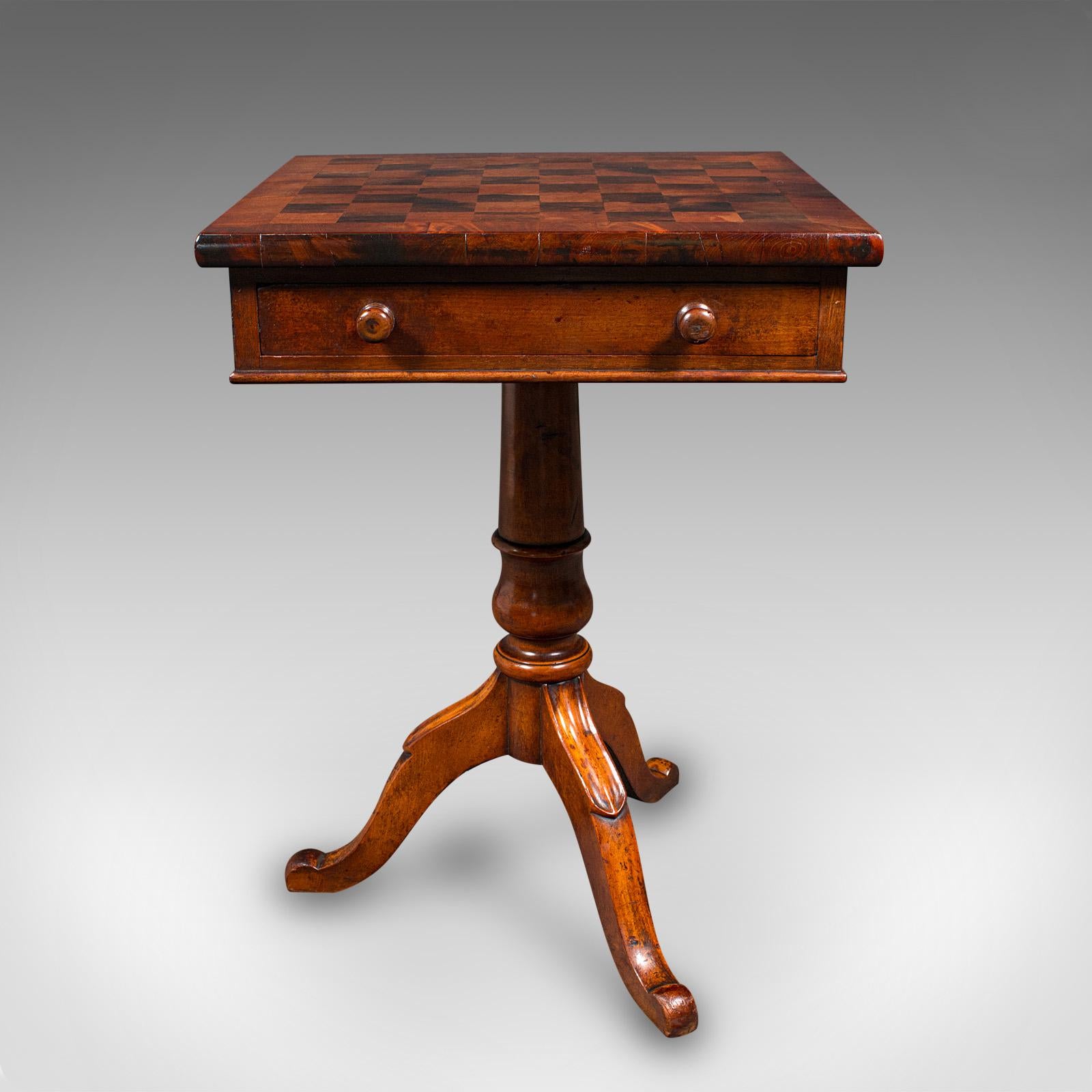 Antique Drawing Room Chess Table, English, Games, Cards, Victorian ...