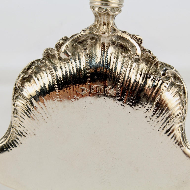 Antique Dresden Porcelain and 800 Silver Pastry or Nut Server by ...