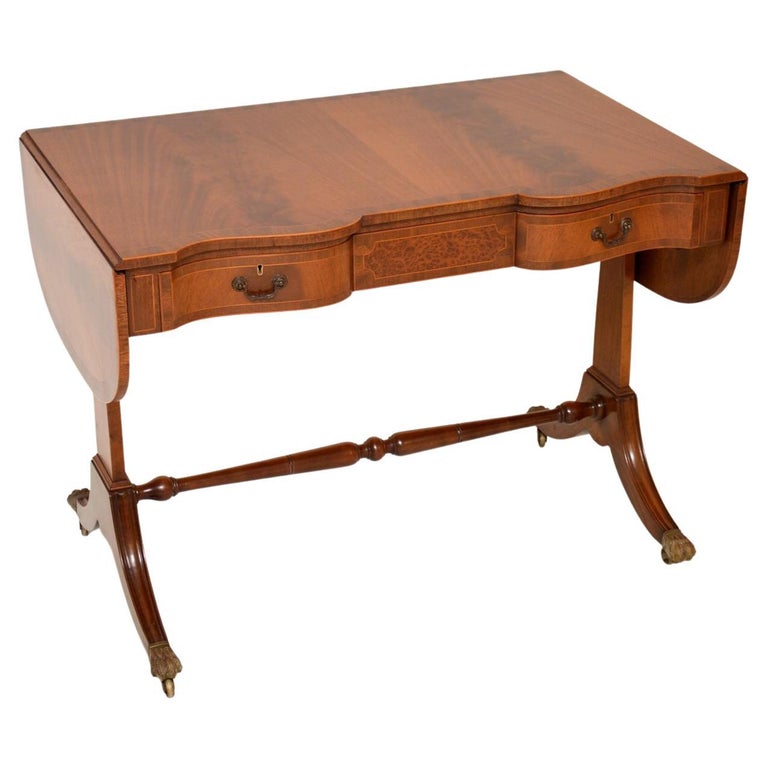 Antique Drop Leaf Sofa Table For Sale at 1stDibs