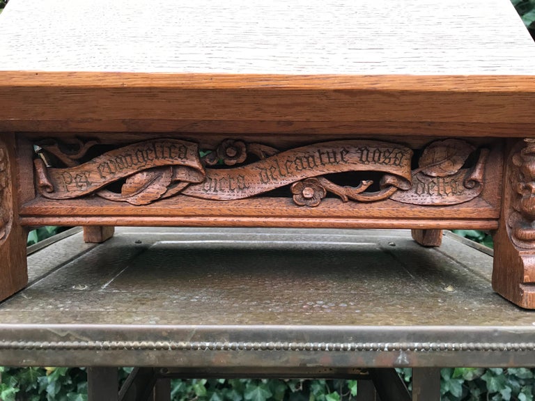 Great Antique Carved Oak Gothic Revival Bible Stand Religious Church ...