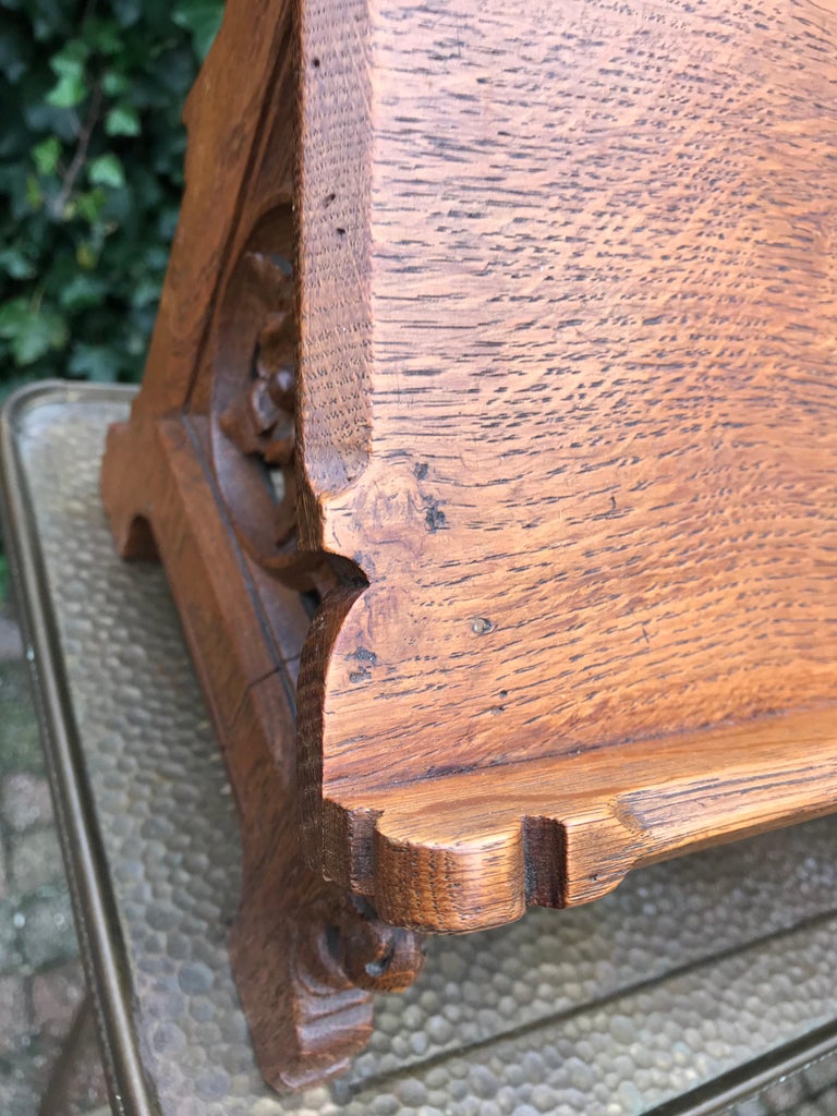 Great Antique Carved Oak Gothic Revival Bible Stand Religious Church ...
