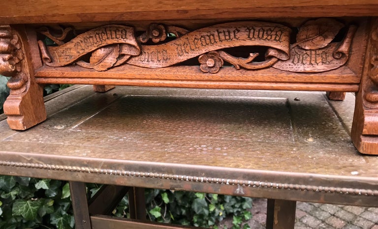 Great Antique Carved Oak Gothic Revival Bible Stand Religious Church ...