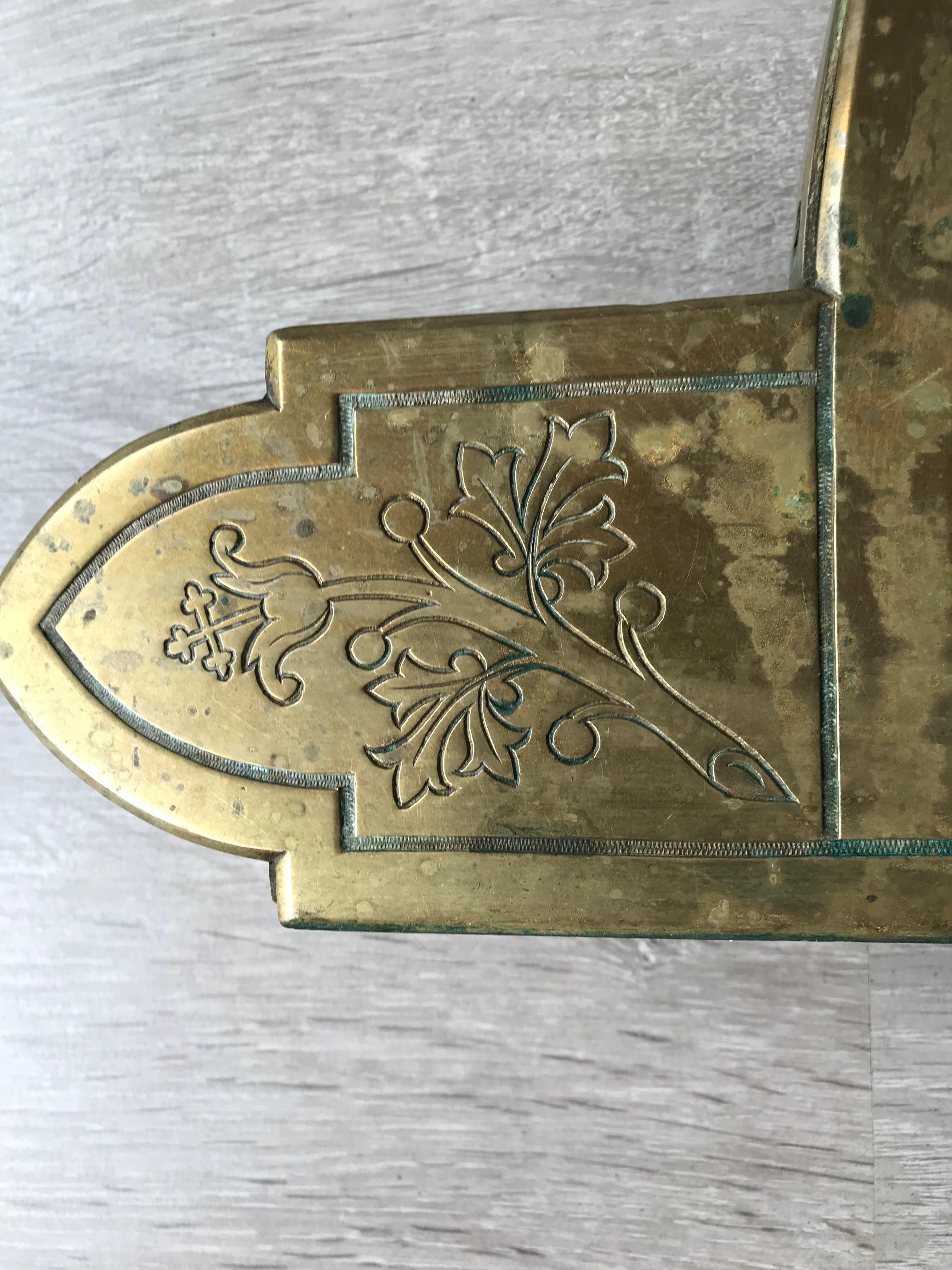 Antique Dutch Church Altar Crucifix with Bronze Corpus of Christ on ...