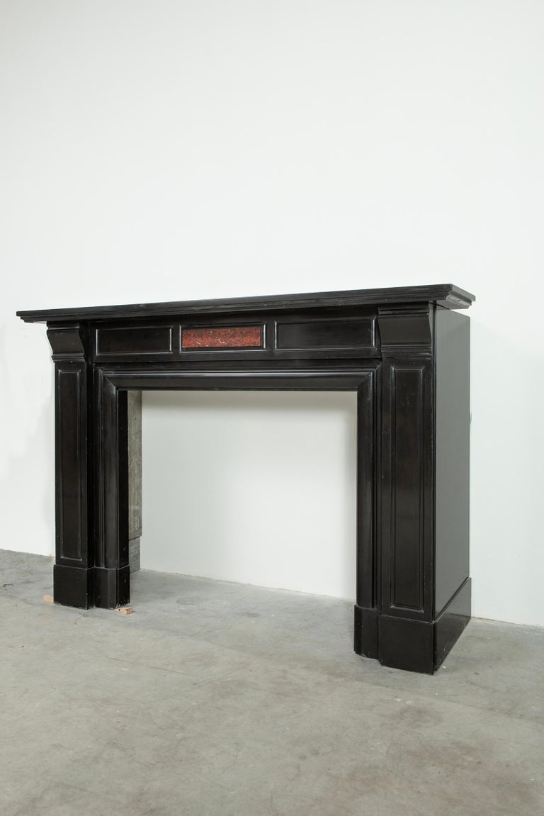 Antique Dutch Fireplace in Belgian Black Marble For Sale at 1stDibs