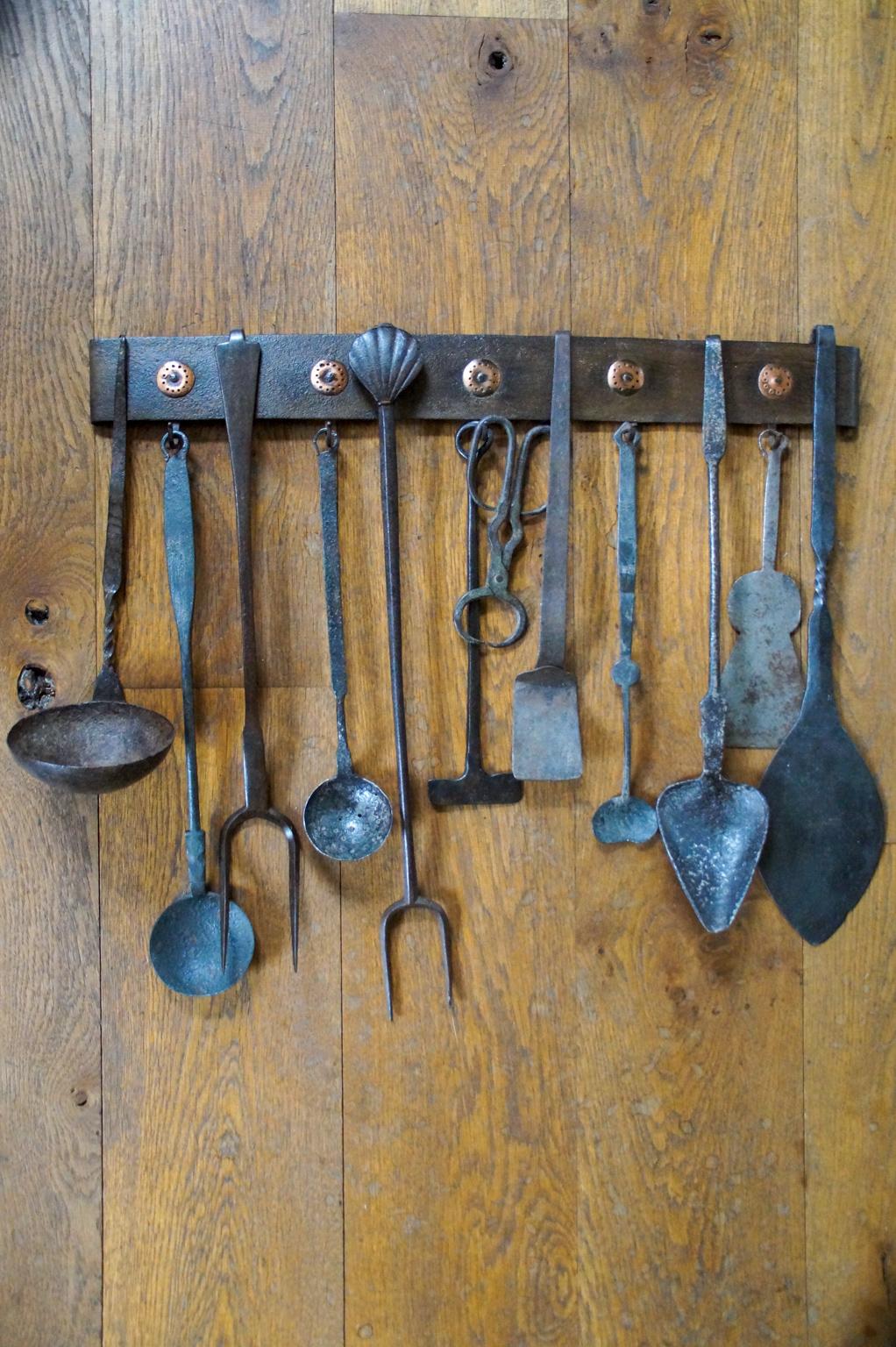 Antique Dutch Fireplace Tool Set, Fire Tools, 17th-18th Century at 1stDibs