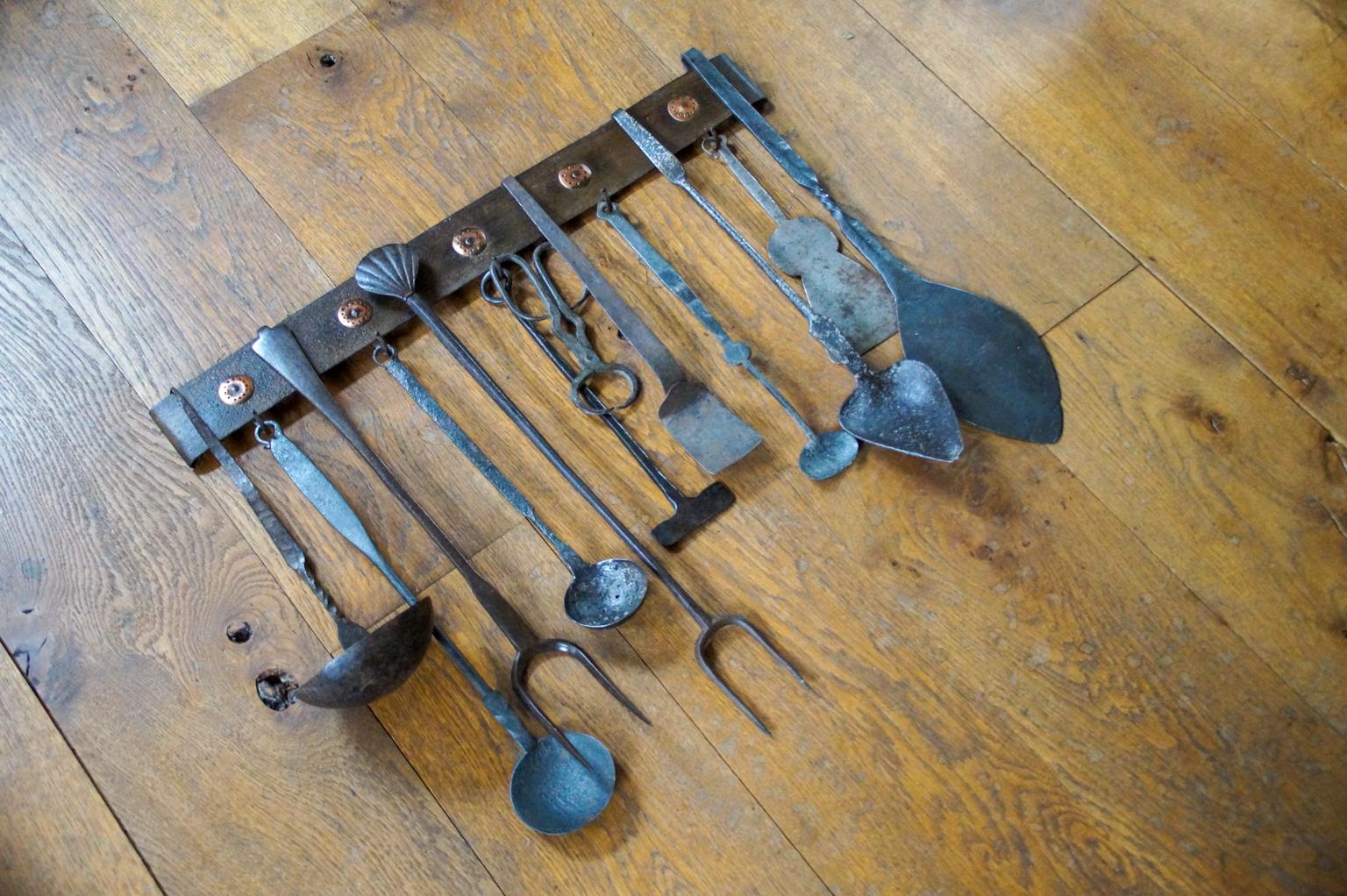Antique Dutch Fireplace Tool Set, Fire Tools, 17th-18th Century at 1stDibs