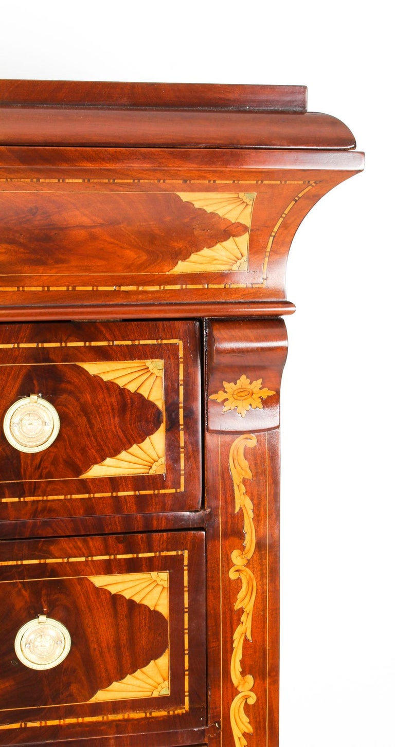 Antique Dutch Marquetry Walnut Seven Drawer Chest, Early 19th Century ...