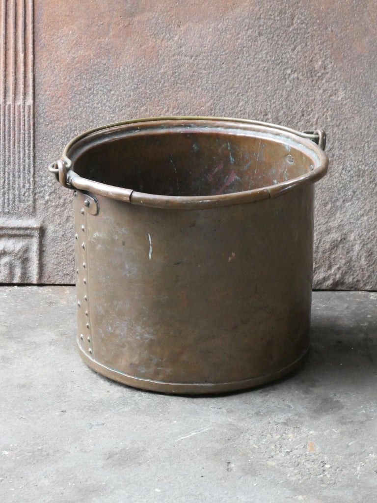 Antique Dutch Napoleon III Log Basket, 19th Century For Sale at 1stDibs