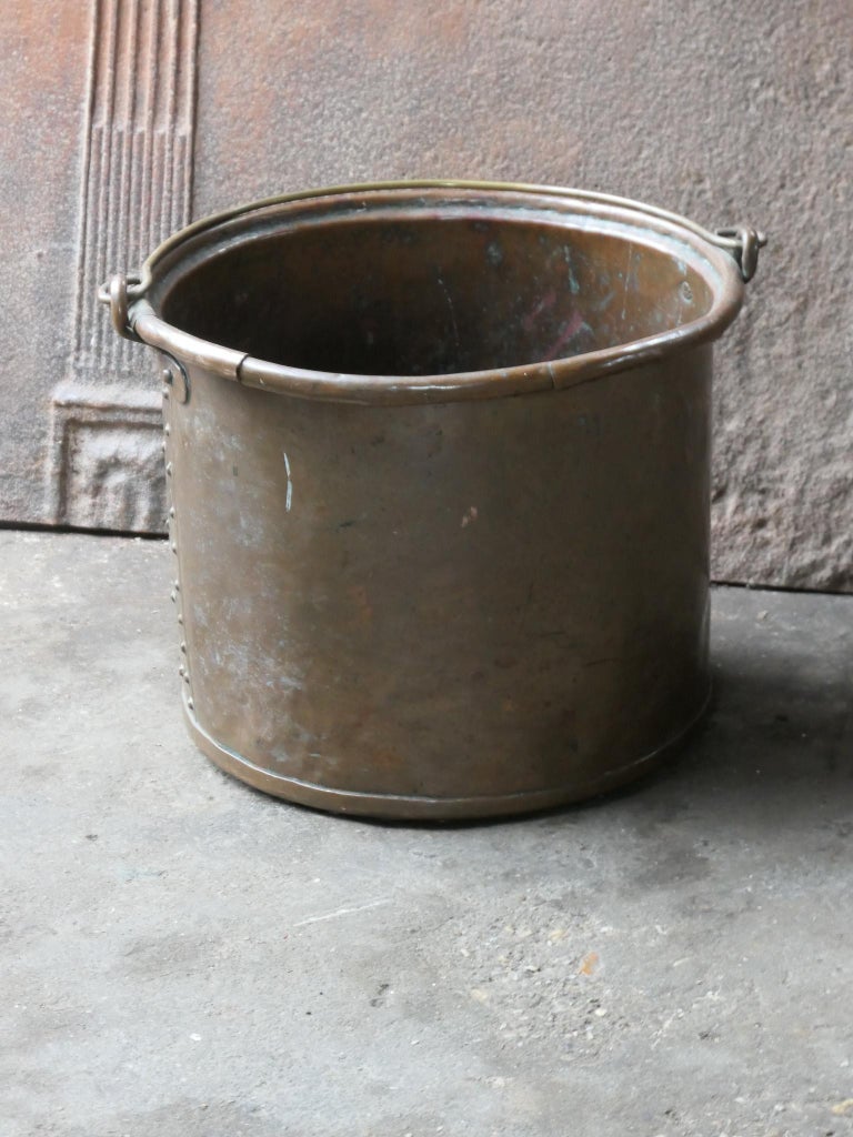 Antique Dutch Napoleon III Log Basket, 19th Century For Sale at 1stDibs