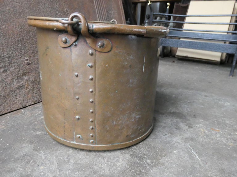 Antique Dutch Napoleon III Log Basket, 19th Century For Sale at 1stDibs