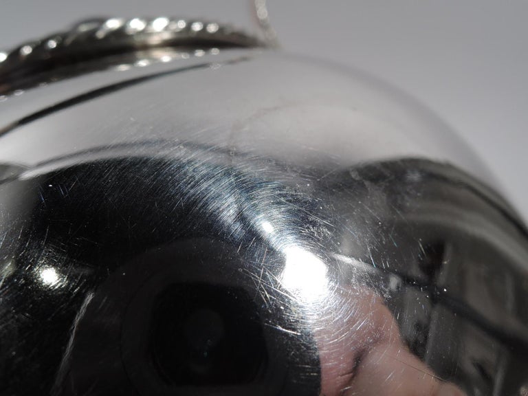 Antique Dutch Neoclassical Silver Teapot For Sale at 1stDibs