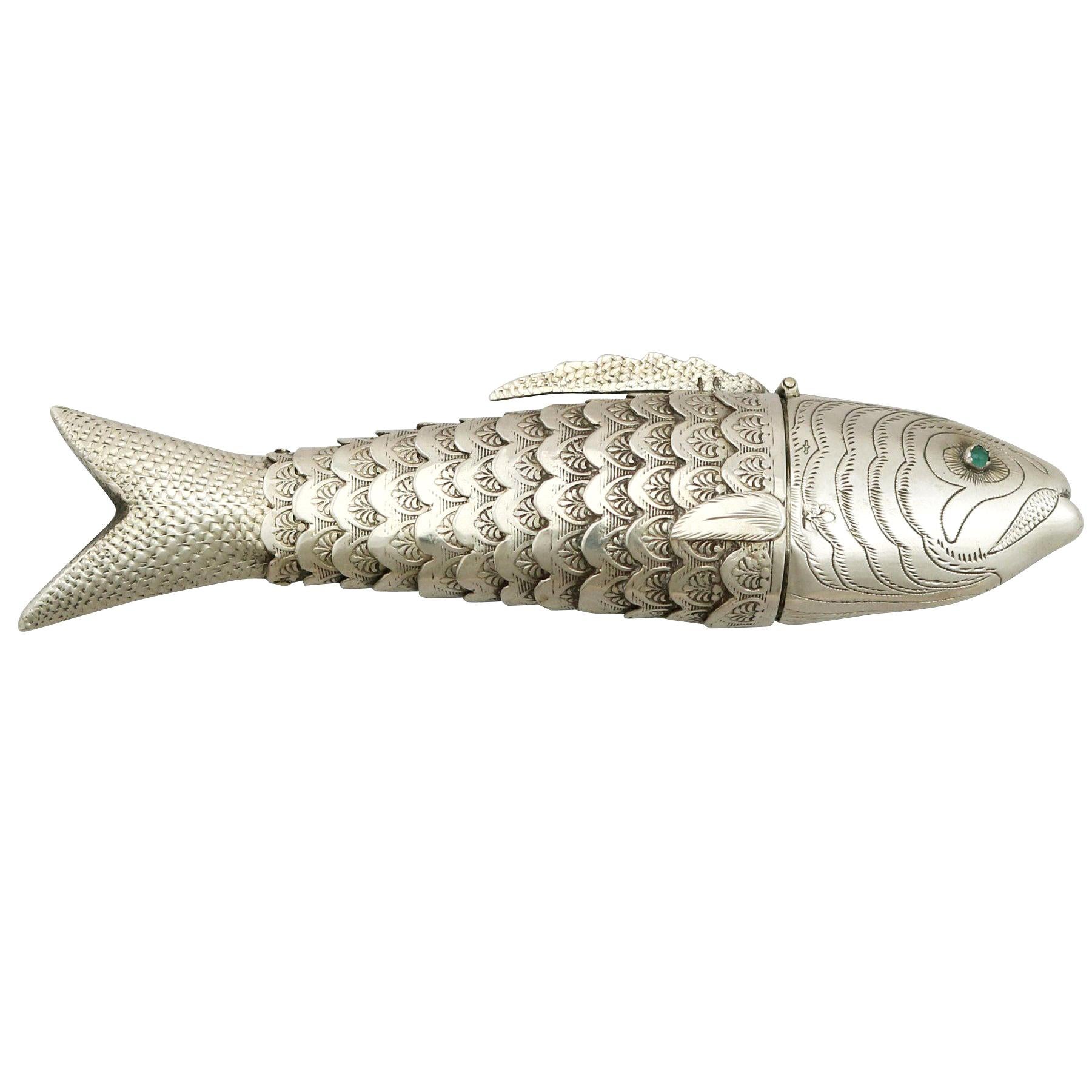 Articulated Silver Fish at 1stdibs