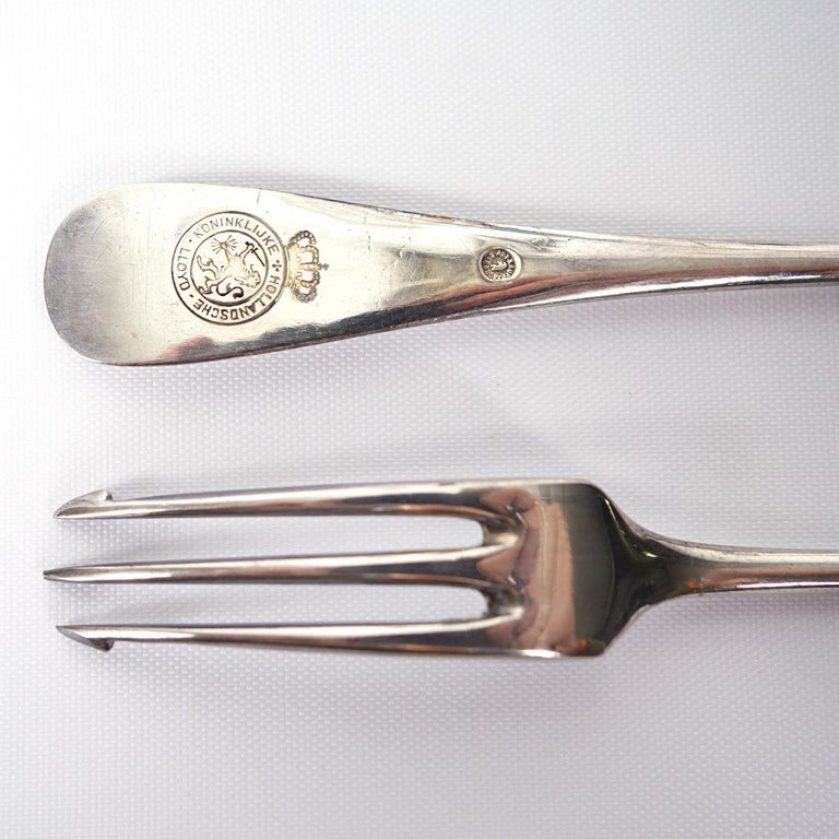 Antique Dutch Silver Plate and Crystal Pickle Set from Royal Dutch ...