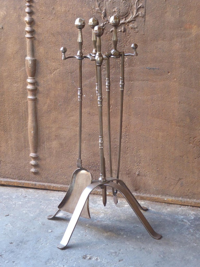 Antique Dutch Victorian Fireplace Tools or Fire Tools at 1stDibs