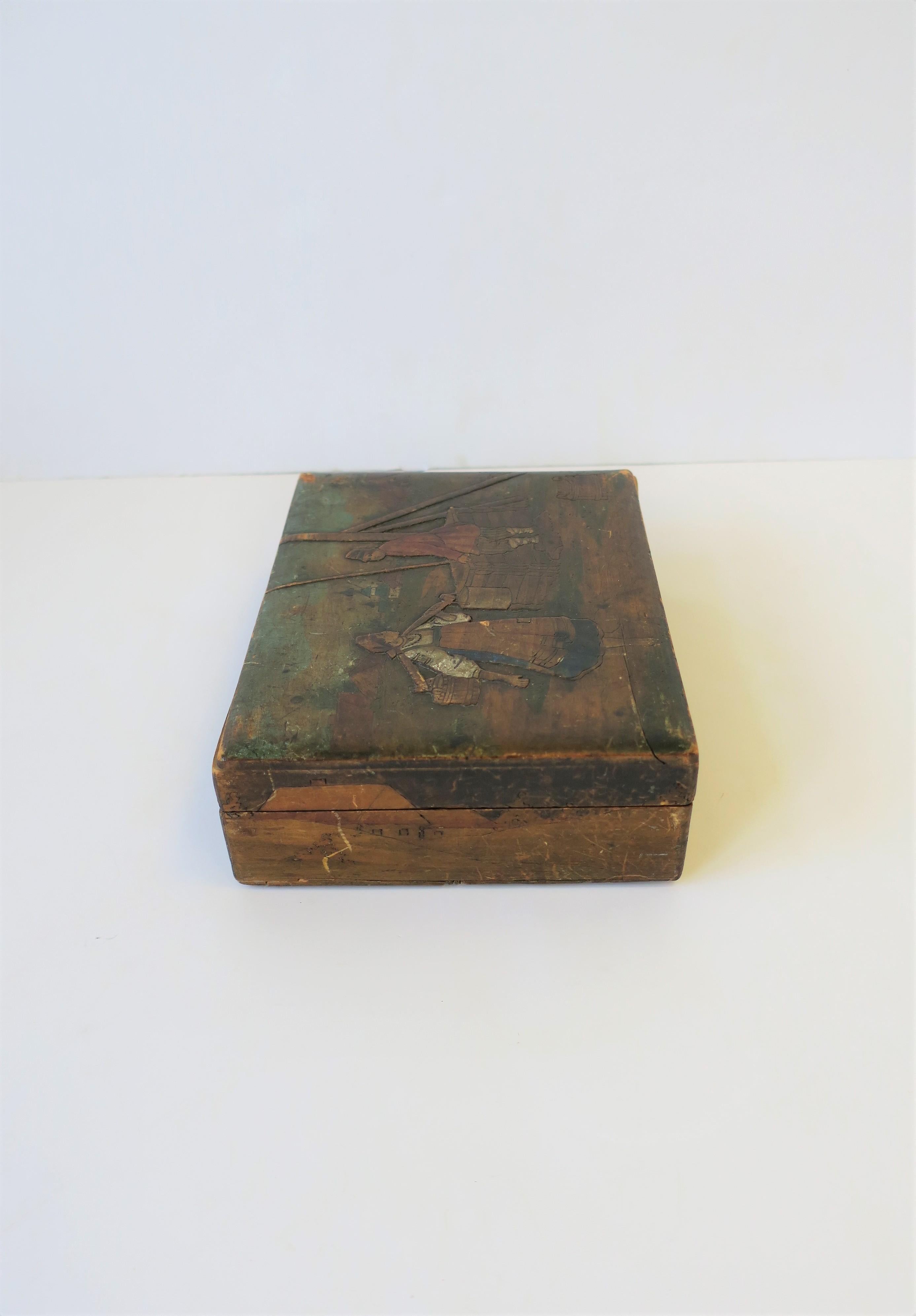 Antique Dutch Wood Box at 1stDibs | ancient carved boxes netherlands ...
