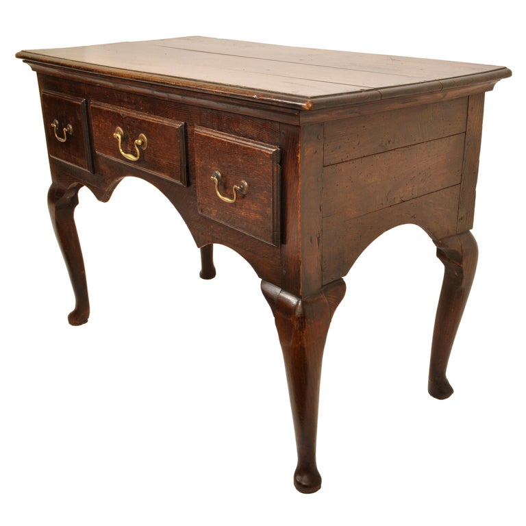 Antique Early 18th Century Georgian George II Oak Lowboy Dressing Table ...
