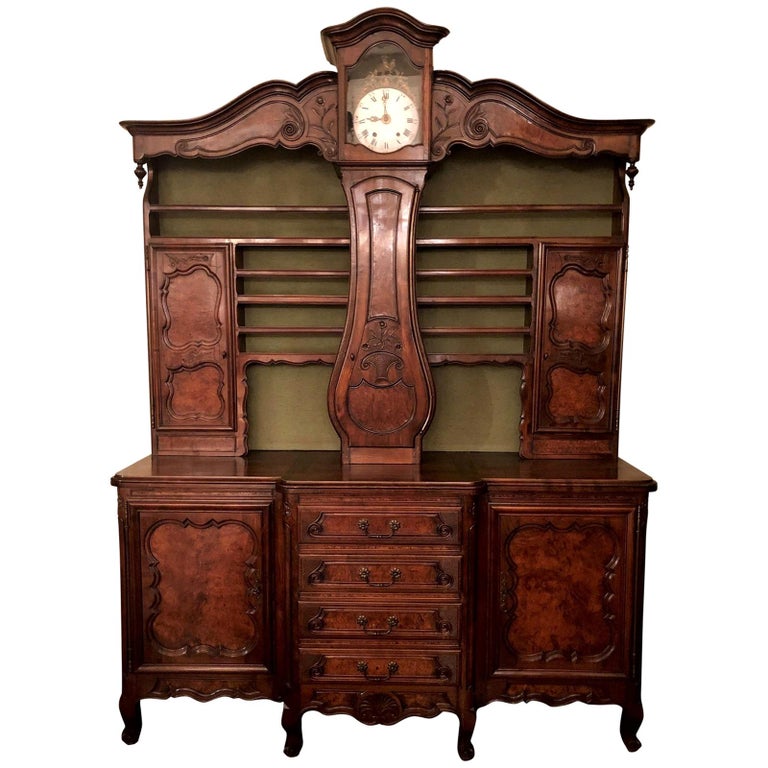 Antique Early 19th Century French "Vessalier," Clock Cabinet from ...