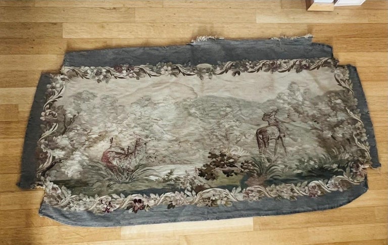 Antique Early 19th Century Pair of French Aubusson Tapestries For Sale ...