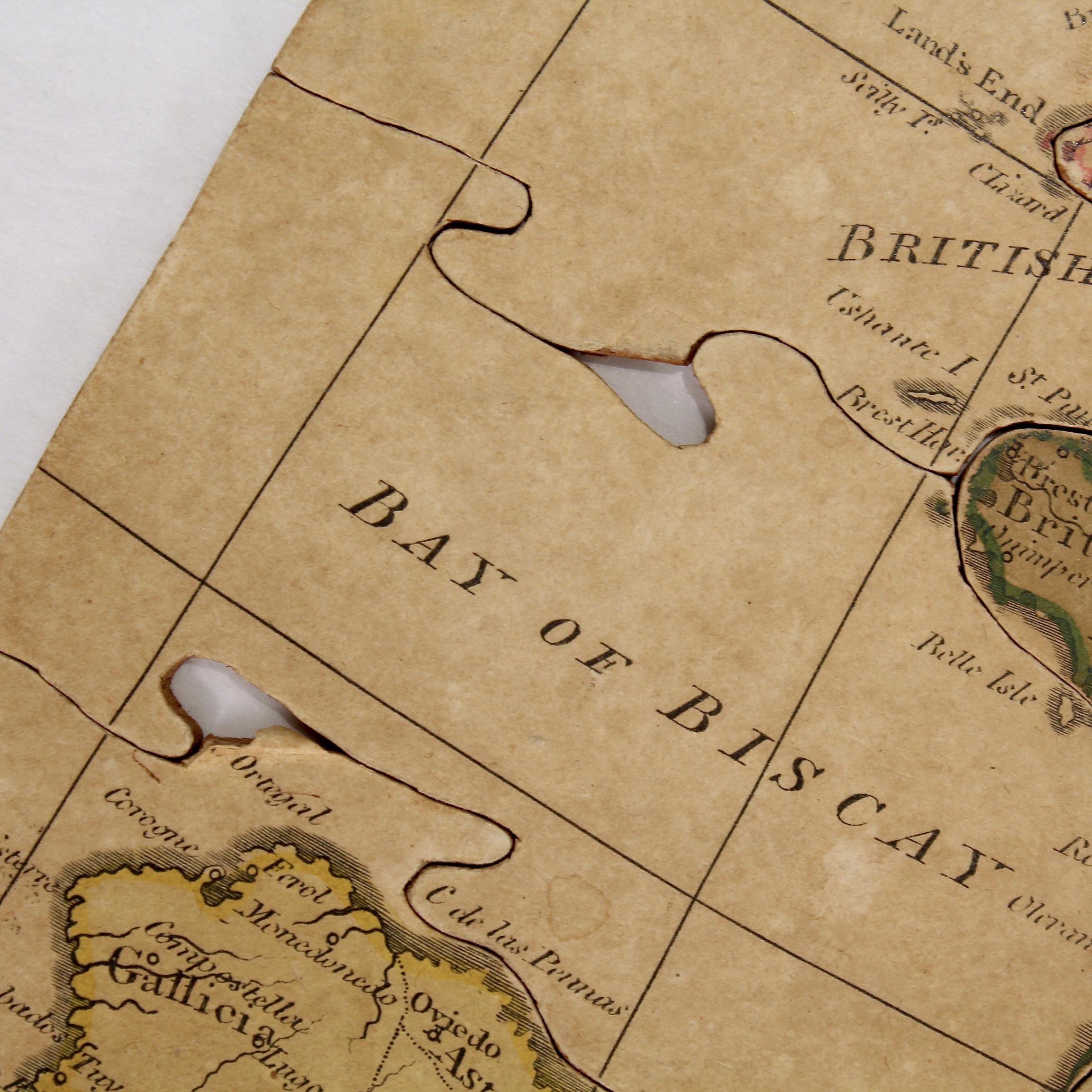 Antique Early 19th Century Wallis's New Dissected Map of Europe Jigsaw ...