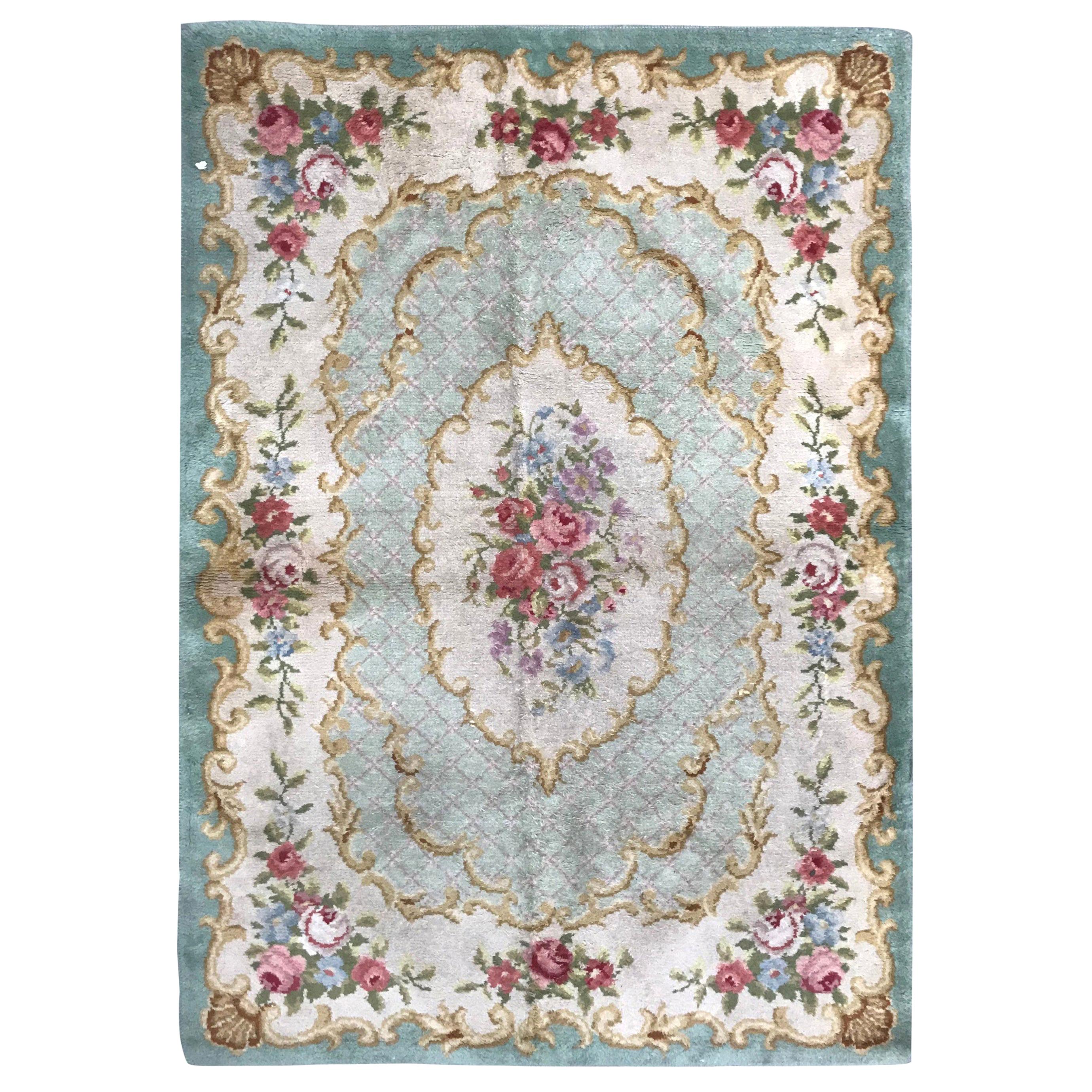 Early 20th Century Antique Savonnerie Carpet, High Pile For Sale at 1stDibs