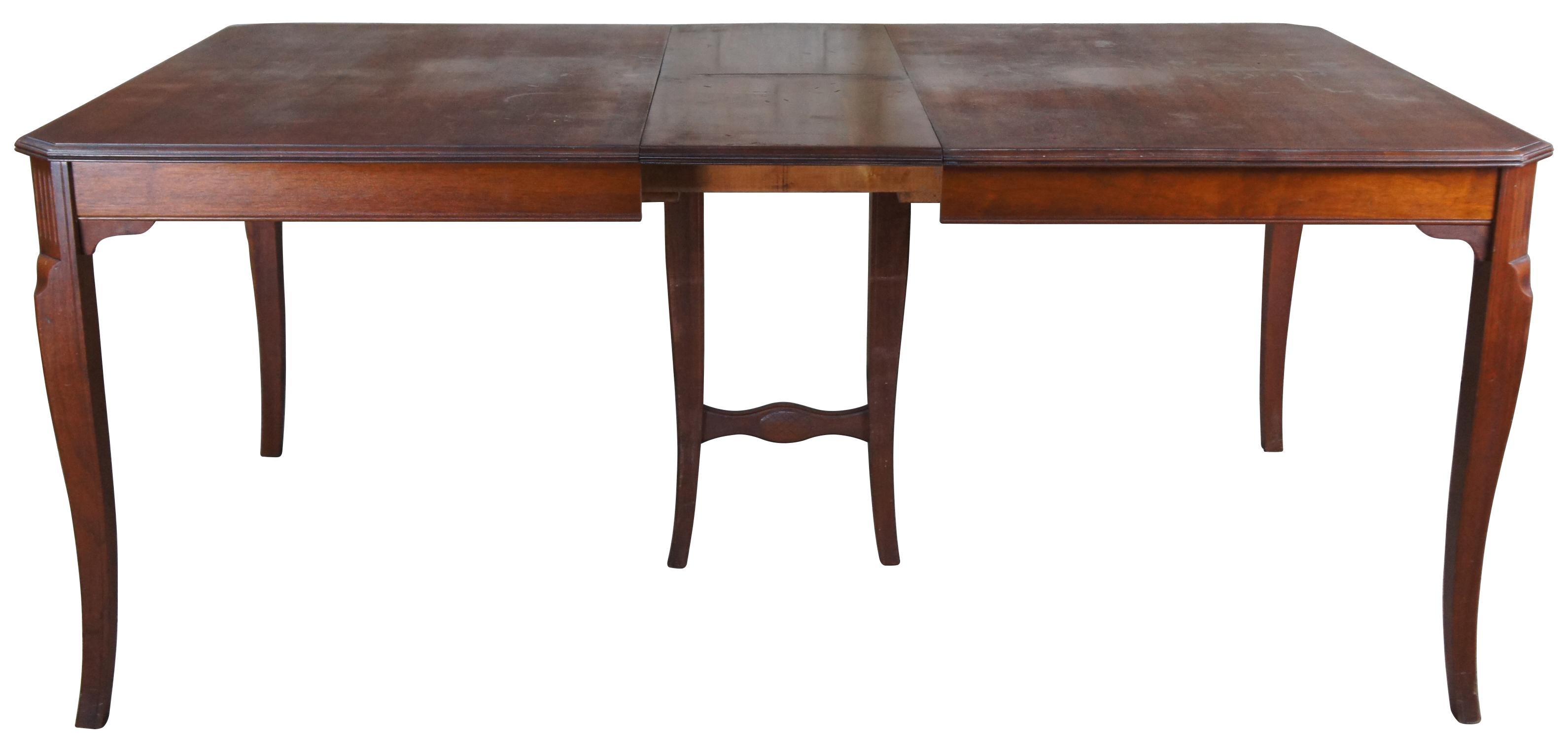Antique Early 20th Century Rectangular Walnut Extendable Dining Room ...