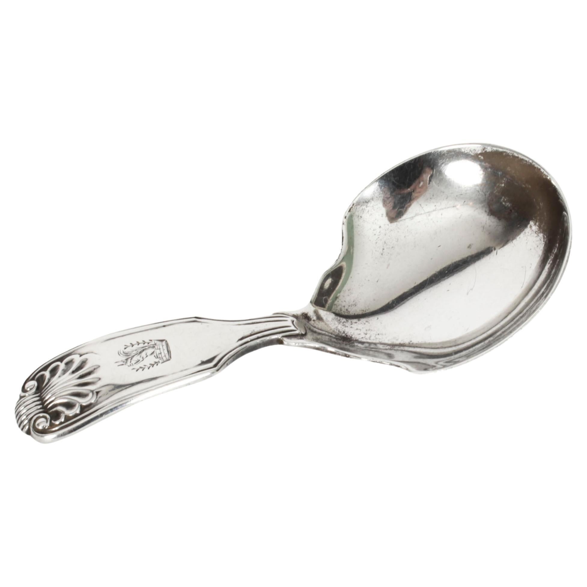 Mid-19th Century Set of 6 Victorian Sold Silver Spoons Edinburgh, 1849 ...