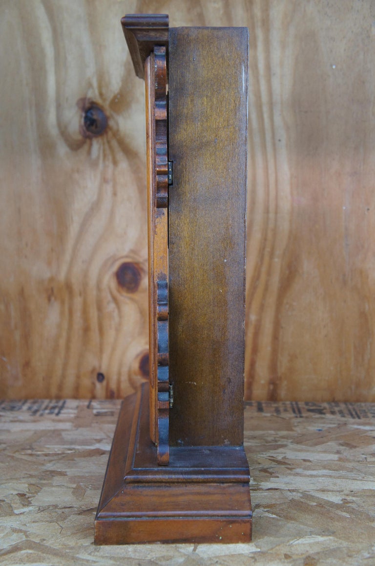 Antique Eastlake Victorian EN Welch MFG Co 8 Day Walnut Mantel Parlor ...