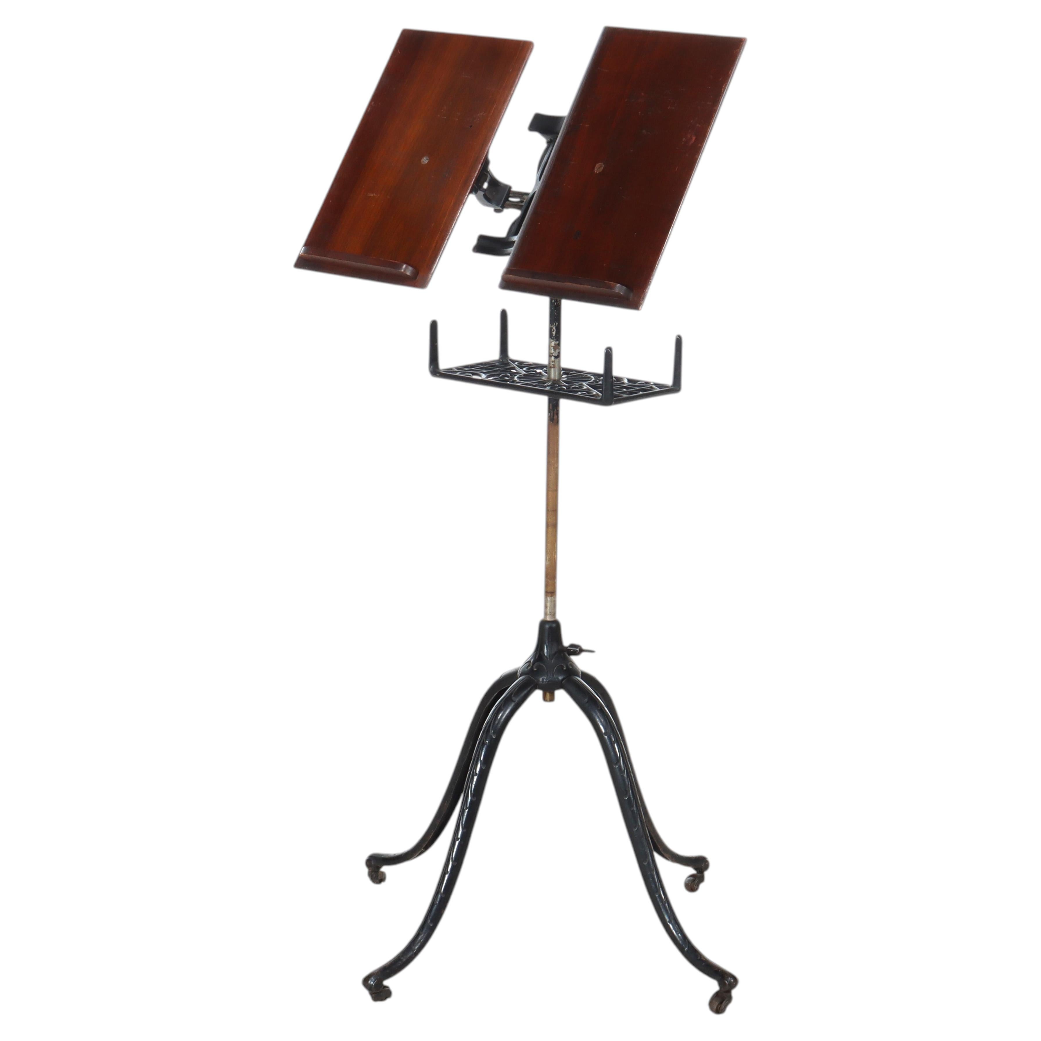 French Art Deco C.1930s Forged Iron Host/Music Stand For Sale at 1stDibs