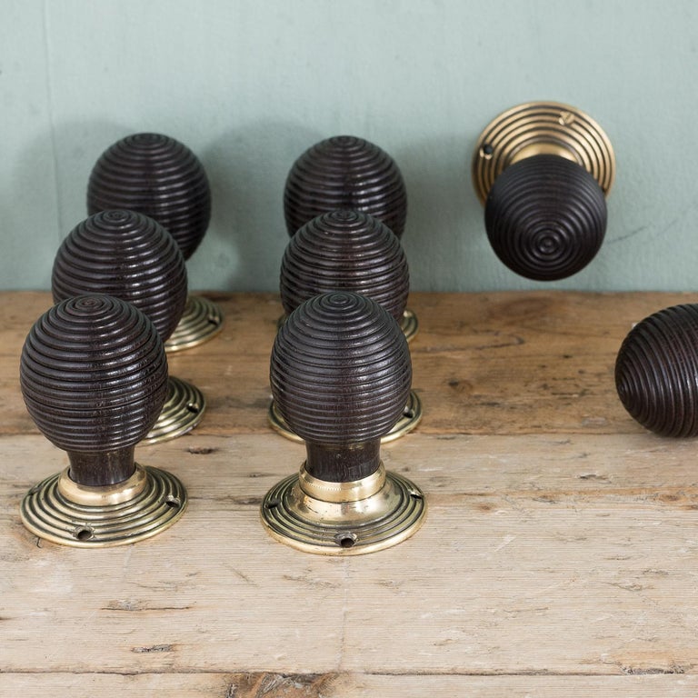 Antique Ebony Beehive Door Knobs at 1stDibs | antique beehive door knobs, ebony beehive door handles