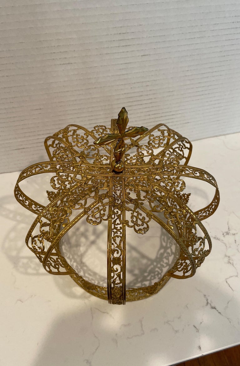 Antique Ecclesiastical Santos Crown For Sale at 1stDibs