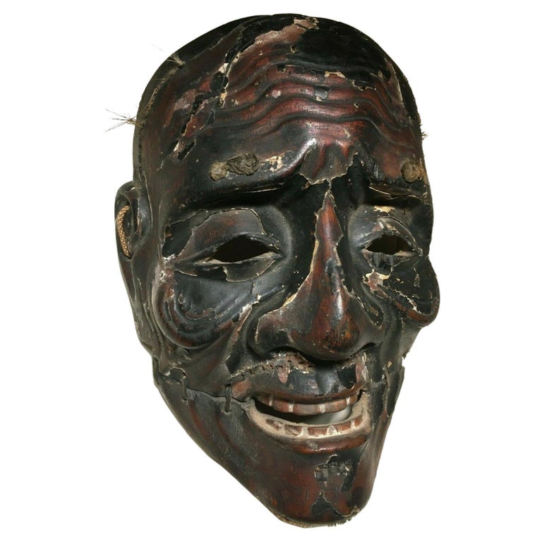 Antique Edo Period Japanese Noh "Ko Jo" Mask Patina / Danced Signed ...