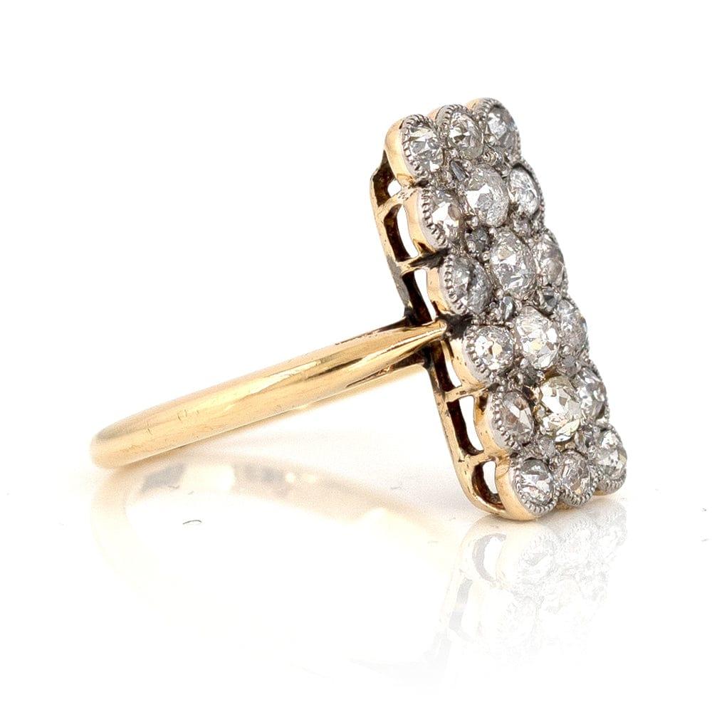 Antique Edwardian 0.82ct Old European Cut Diamonds 18ct Gold Ring For ...