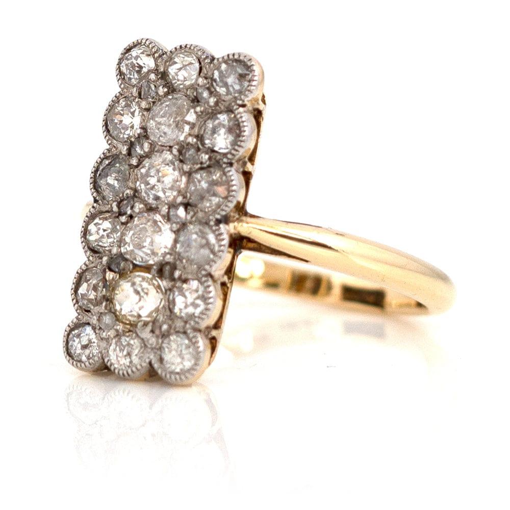 Antique Edwardian 0.82ct Old European Cut Diamonds 18ct Gold Ring For ...