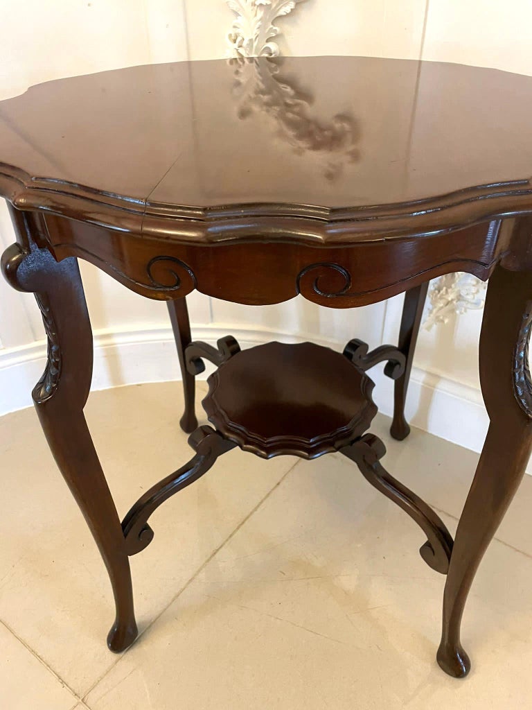 Antique Edwardian Antique Mahogany Centre/Lamp Table For Sale at 1stDibs