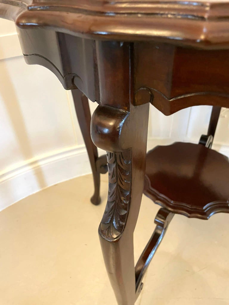Antique Edwardian Antique Mahogany Centre/Lamp Table For Sale at 1stDibs