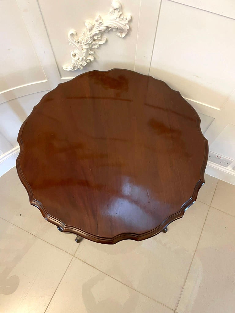 Antique Edwardian Antique Mahogany Centre/Lamp Table For Sale at 1stDibs