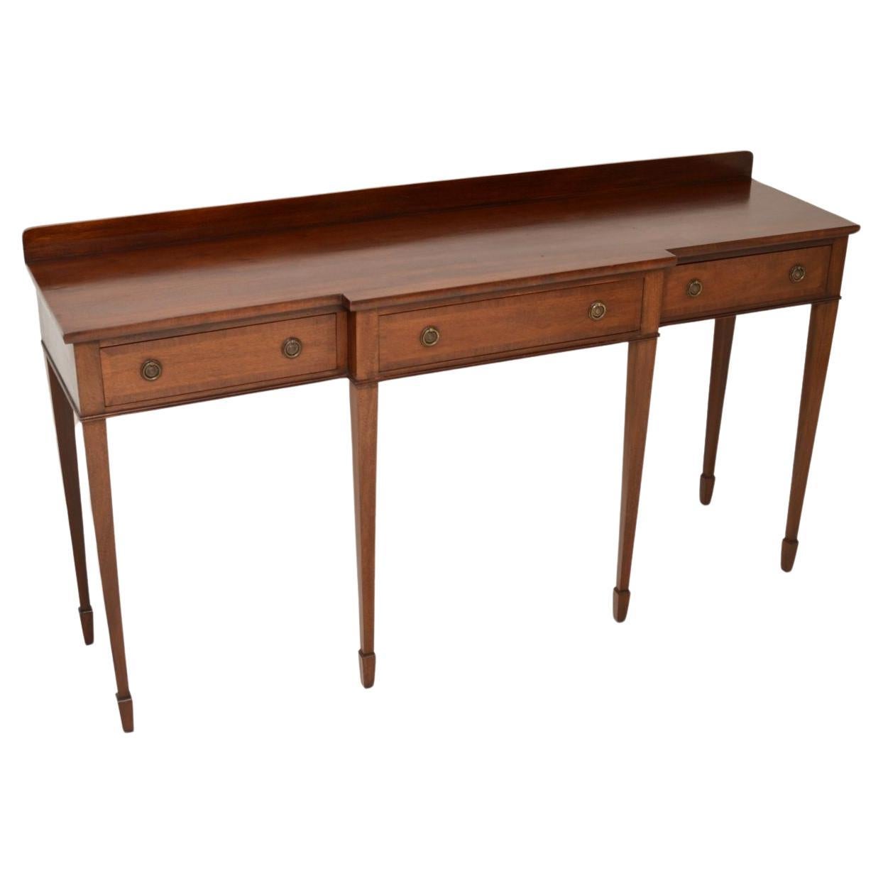 Antique Edwardian Breakfront Console Table For Sale at 1stDibs